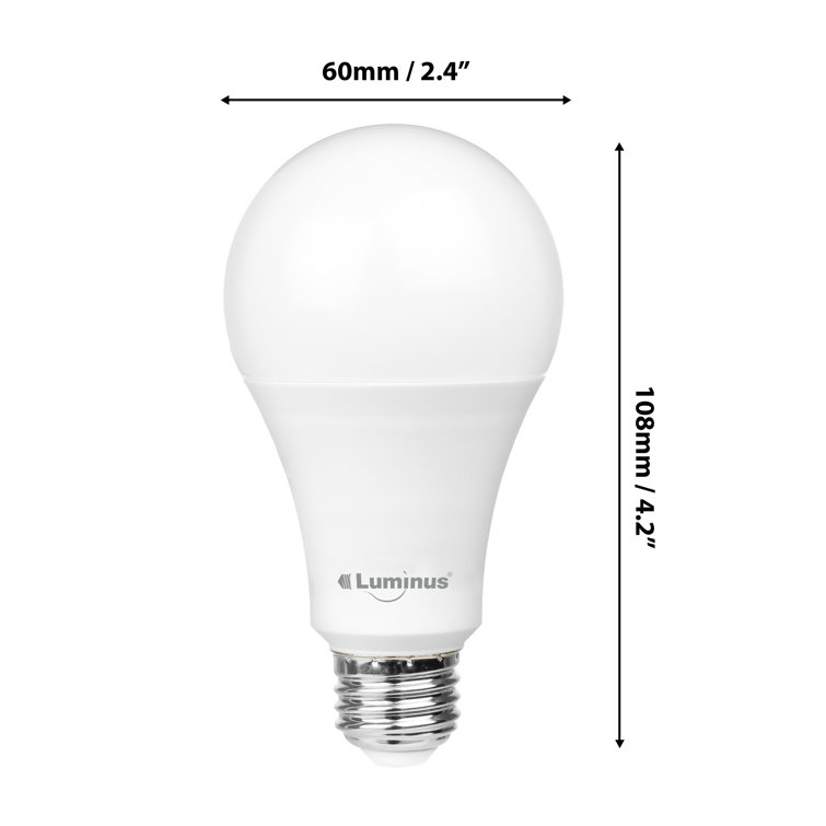 Luminus 60 Watt Equivalent A19 E26/Medium (Standard) Dimmable LED Smart Bulb - Wayfair Canada